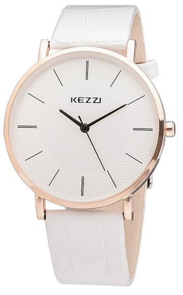 Kezzi Men's Watches K738 Ultra-thin Casual Classic Quartz White Dial ...
