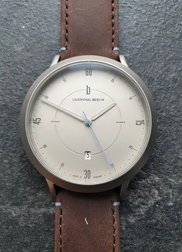 Lilienthal Berlin Watches review close up dial - The Watch Blog